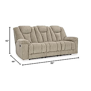 Signature Design by Ashley Hindmarsh Power Reclining Sofa, 86" W x 44" D x 42" H, Gray