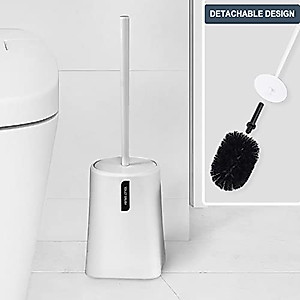 Bathroom Accessory Set, White 5 Piece Bathroom Accessories Set, Bath Sink Organizers Toothbrush Holder, Tumbler, Soap Dispenser, Soap Dish, Toilet Bowl Brush And Holder, Modern Bath Room Sets Gift Box