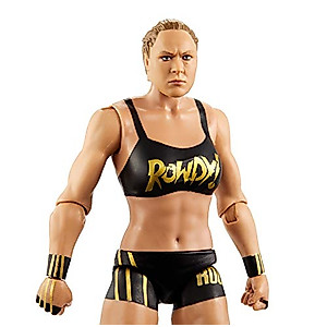WWE Rounda Rousey Action Figure in 6-inch Scale with Articulation & Ring Gear Series #101