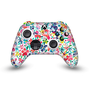 Head Case Designs Officially Licensed Ninola Colorful Petals Spring Art Mix Vinyl Sticker Gaming Skin Case Cover Compatible with Xbox Series X / S Controller