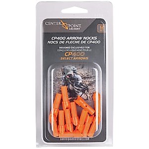 CenterPoint Archery CP400 Select Arrow Replacement Nocks AXCP4N12PK for Exclusive Use with CP400 Select Arrows, Pack of 12