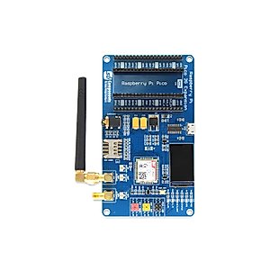 sb components Raspberry Pi Pico with Pico 2G Expansion Quad-Band GSM/GPRS/GNSS Expansion for Raspberry Pi Pico, Adds Cellular and GPS Support to The Pico