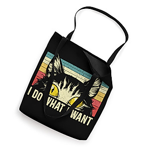 I Do What I Want Cat for a Cute Cat Lovers Tote Bag