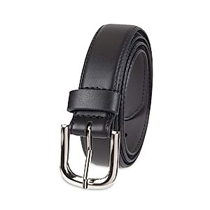 Amazon Essentials Women's Casual Skinny Jean Belt with Single Prong Buckle (Available in Plus Size), Black, Medium