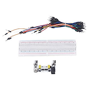 Breadboard Kit 12V, 830 Tie Points Breadboard Kit Multipurpose Female USB Socket with Power Supply for Programming DIY Projects