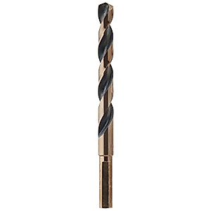 DEWALT DW1128 7/16-Inch Black Oxide 3/8-Inch Reduced Shank Split Point Twist Drill Bit