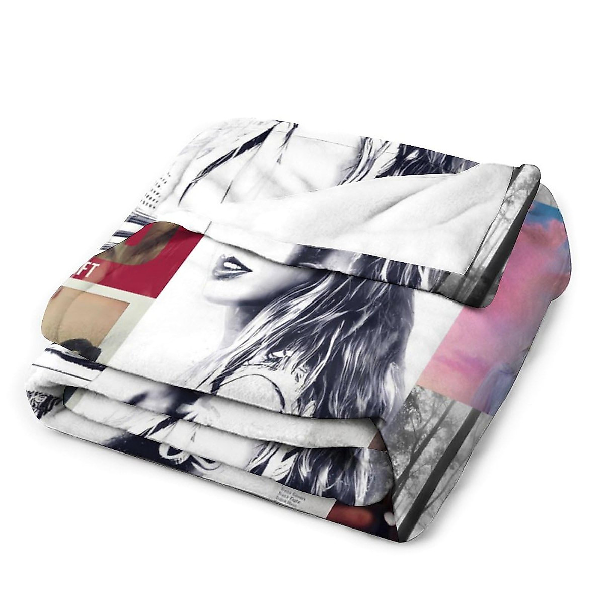 Super Soft Blanket Flannel Fleece Blankets, Music Album Covers Blanket,Photo Collage, Throw Blanket, Fans Gift, Gift for Music Lover Style-1-60 x50