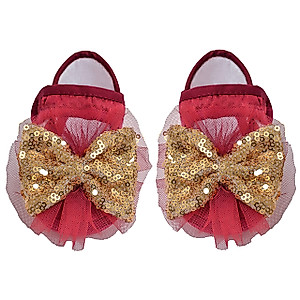 Lilax Baby Girl Newborn Lace Princess Wedding Party Dress Gown 4 Piece Deluxe Set 0-3 Months Red