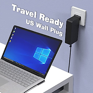 Charger for Surface Pro 3 Surface Pro, KINGDO 36W 12V 2.58A Power Supply Compatible Surface Pro 3 Surface Pro 4 i5 i7 Surface Pro 5 6 7 8 9 Surface Laptop Surface Go 3/2/1 with Carrying Case