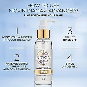 Nioxin Diamax Advanced Hair Thickening Treatment, 3.40 fl oz(Pack of 1)