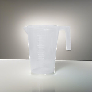 SP Bel-Art Tall Form 1000ml Polypropylene Graduated Pitcher; 10ml Graduation (F28991-0000)