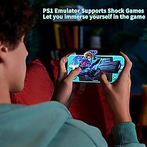 Handheld Game Console 3 inch IPS Screen with 64G TF Cards-Free Games, Mini Retro Open Source System Games Consoles, Compatible with 12 Simulators, Portable Pocket Hand Held Game Video Consoles (Blue)