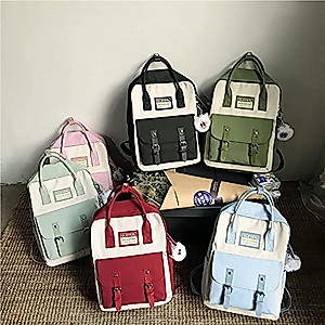 GGOOB Aesthetic Backpack Cute Kawaii Backpack for School Backpack Cute Aesthetic (black)