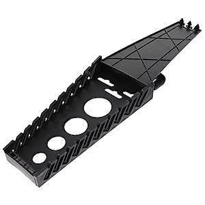 Xtreme Universal 12-Tool Wrench Holder/Organizer for Mechanics, Conforming Slots, Handle for Carrying or Hanging Garage Storage, Black