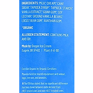 Alden's, Organic Vanilla Bean Ice Cream, 48 oz (Frozen)