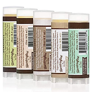 Natural Dog Company Powerhouse Bundle, Includes 5 Healing Balms that Relieve Skin Irritations, Cracked Paws and Dry Noses, Organic, All Natural Ingredients, 0.15oz Trial Sticks