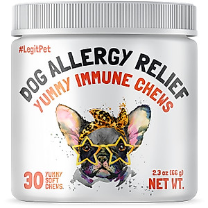 LEGITPET Dog Vitamins & Hip & Joint Supplement & Allergy Relief Chews & Calming Treats Bundle