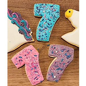 Number Seven/ #7 Cookie Cutter, 3.25" Made in USA by Ann Clark