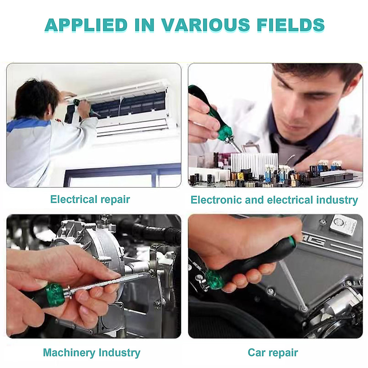 SOWINOS Screwdriver Set with Case, Extended Heavy Duty Magnetic Professional Level Screwdriver Kit, Slotted Phillips Torx Triangle Y-shaped U-shaped Double-headed Combination