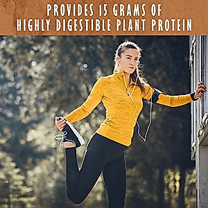 Garden of Life Organic Plant Protein Smooth Chocolate Powder, 10 Servings - Vegan, Grain Free & Gluten Free Plant Based Protein Shake with 1 Billion CFU Probiotics & Enzymes, 15 g Protein, 9.7 Oz