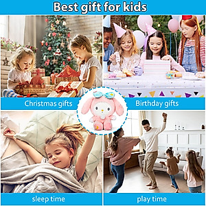 Datigur 4 Pack Kawaii Anime Plush Toys, Cute 10 Inch Stuffed Animal Pillow Doll Soft Cartoon Room Decor Toy Perfect Birthday Party Favor Present for Girls Boys Fans