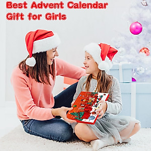 Advent Calendar 2023 Bracelets for Girls with 24 Days Christmas Countdown Calendar, 24pcs DIY Charm Jewelry Making Kit, Christmas Gift for Kids Teens Women