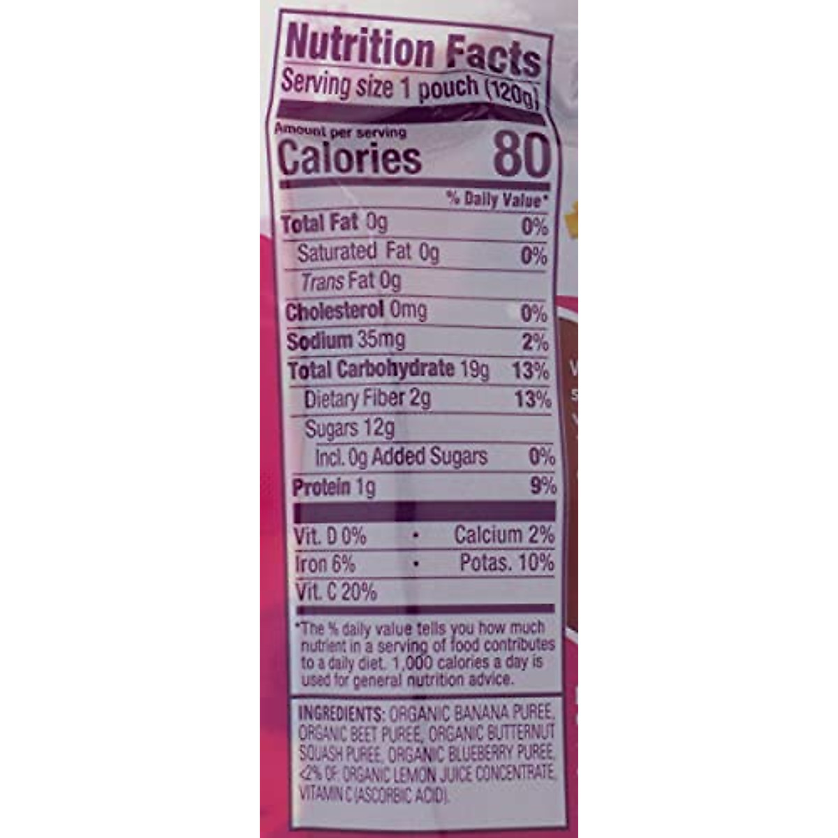 Happy Tot Love My Veggies Stage 4 Organic Toddler Food Banana Beet Squash & Blueberry, 4.22 Ounce Pouch Organic Baby Food/Toddler Food Pouches, Fruit and Veggie Blend, Full Serving of Vegetables