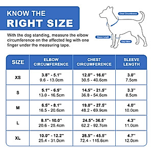 NeoAlly Breathable Dog Elbow Brace Protector Pads for Canine Elbow and Shoulder Support Elbow Hygroma, Dysplasia, Osteoarthritis, Elbow Calluses, Pressure Sores and Shoulder Dislocation (Right Large)