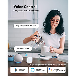 WiFi Smart Lock, DK07 Fingerprint Door Lock with APP Control, G2 Gateway Included