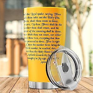 KINGGGGG Tumbler 30 Oz The with Lid and Straw Holy Insulated Hand Coffee Quote Steel Stainless