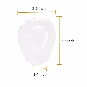 Metatarsal Pads Ball of Foot Cushions 8 Pack Gel Ball Feet Pads Mortons Neuroma Callus Foot Pain Relief Bunion Forefoot Support for Women Men