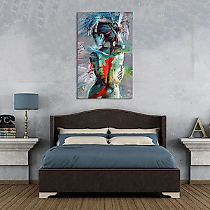 Girl Beautiful Back Photography Wall Art Woman Body Art Canvas Painting Art Print Modern Abstract Pop Artwork House Wall Decorations for Dorm Apartment Gallery-Wrapped Ready to Hang - 28"x44"