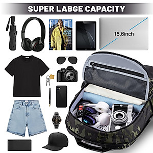 HOMIEE Travel Laptop Backpack 15.6 Inch Business Computer College Bag with USB Charging Port, Anti Theft Casual Daypack Carry On Backpack Hiking Rucksack for Men Women