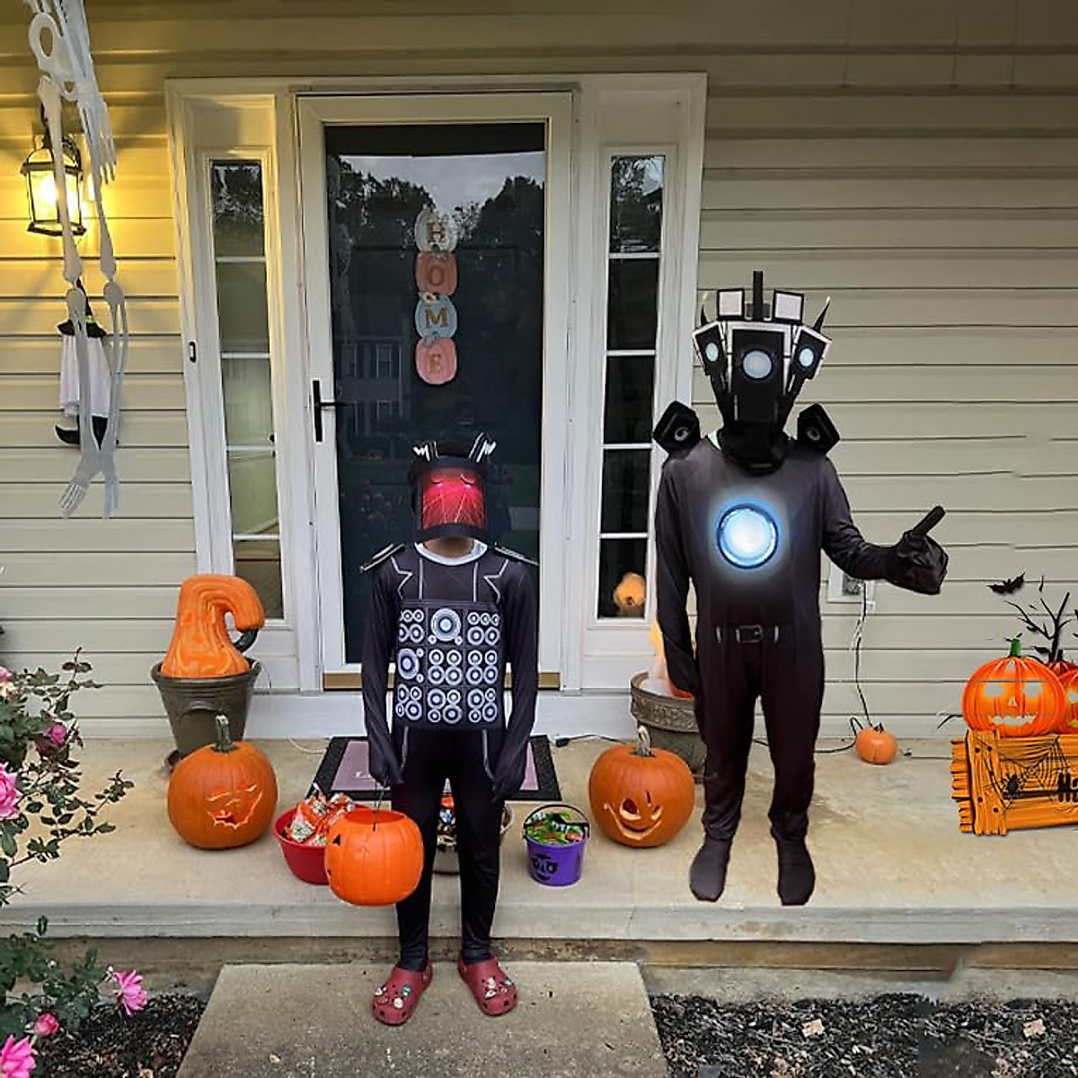 ASAOHAO Kids Halloween Outfit Boys Girls Vedio Game Character Jumpsuit Novelty Bodysuit