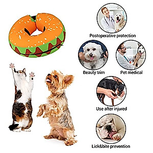 BEBANG Recovery Collar for Dogs &Cats,Inflatable Dog Cone Collar, Protective Inflatable Collar for Dogs, Adjustable Pet Recovery Cone After Surgery,E-Collar Recovery Collar for Cats,Soft Dog Cone,Cute