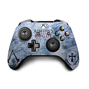 Head Case Designs Officially Licensed Assassin's Creed Glacier Logo Rogue Key Art Vinyl Sticker Gaming Skin Decal Cover Compatible With Xbox One S Console and Controller Bundle