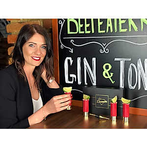 12 Gauge Bullet Shot Glass Gift Set, Bullet Glass with Pourer, Shotgun Shell Shot Glasses Set, Plastic Bullet Shot Glasses, Shot Gun Shell Shape Best Gifts For Men, Gift Set, Xmas Present