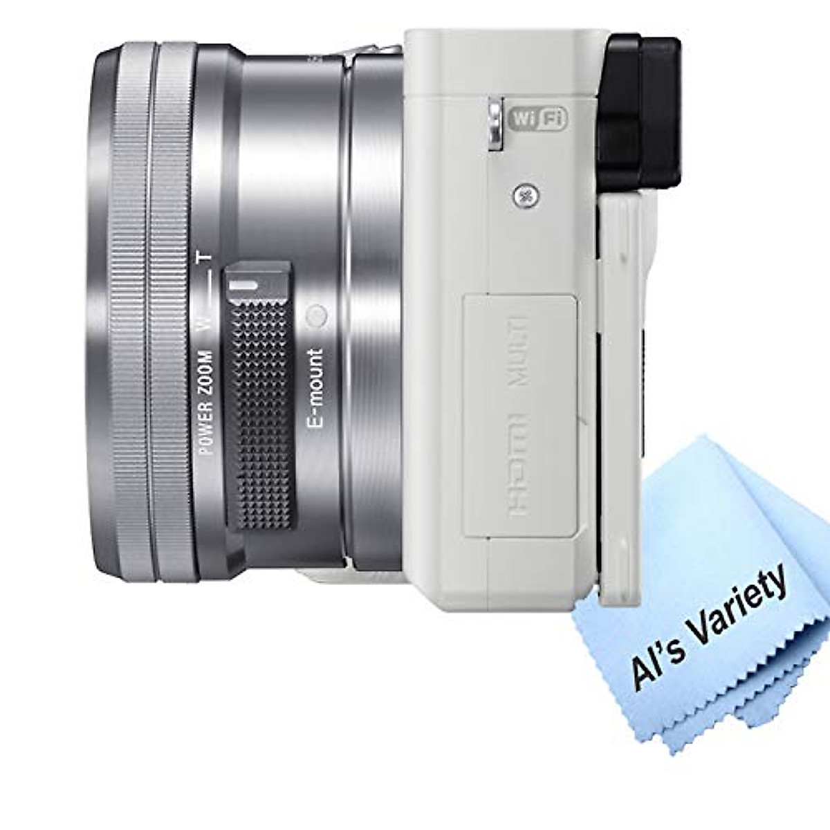 Sony a6000 Mirrorless Digital Camera(Graphite) with 16-50mm Lens + 32GB Card, Tripod, Case, and More (18pc Bundle)