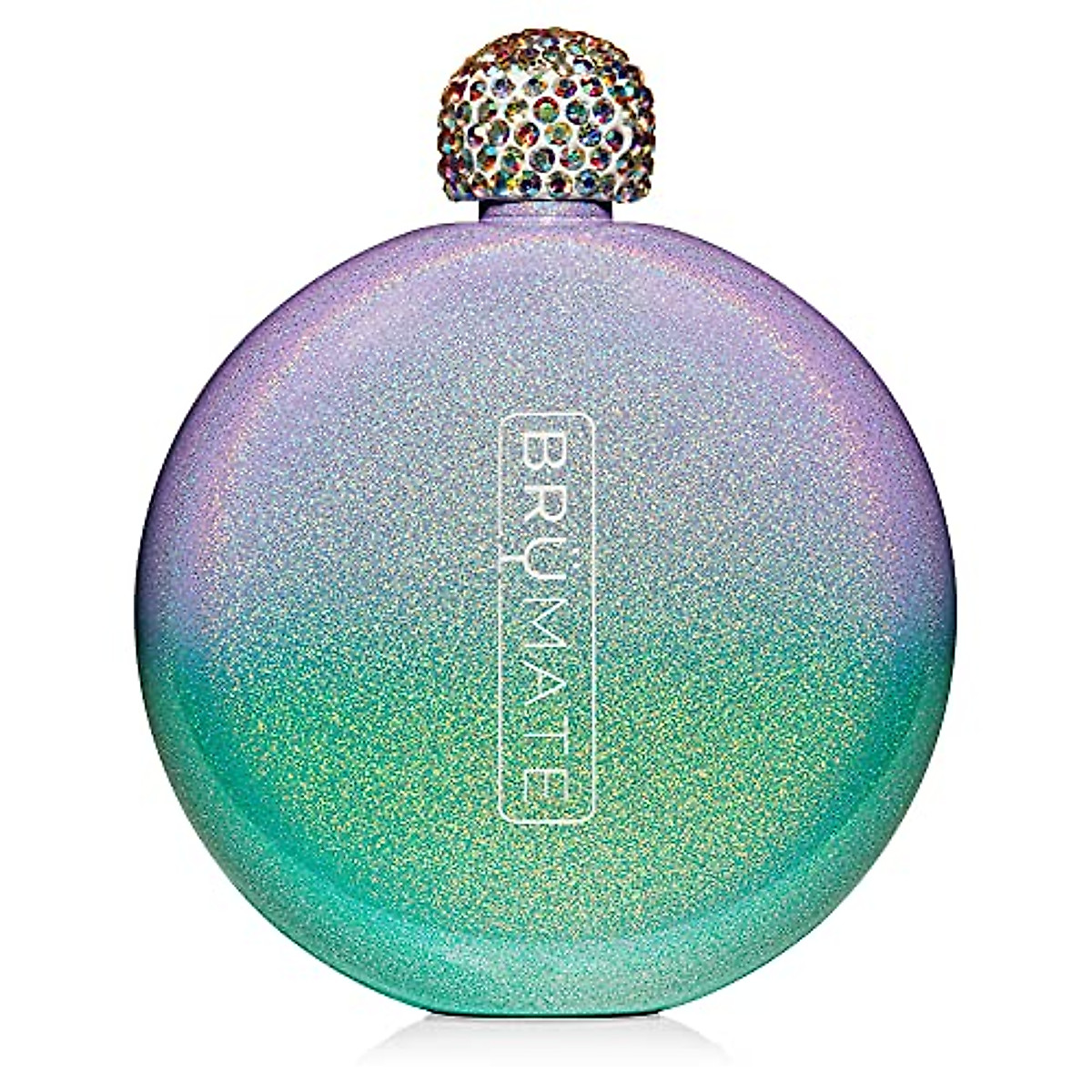 BruMate Glitter Women's Flask - 5oz Stainless Steel Flask for Liquor & Spirits - Pocket & Purse - Cute, Girly - Ideal Gift for Women (Glitter Mermaid)