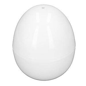 Fdit Hard Boiled Egg Cooker, 4 Eggs Capacity Compact Design Abs Material White Egg Egg-Shaped Microwave Egg Steamer For Your Daily Eating Needs