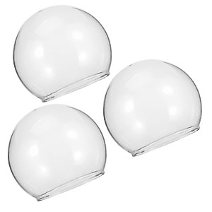 Abaodam 9 Pcs Round Glass Cover Wall Vases for Flowers House Plants Clear Cake Stand Bell Jar Display Dome Clear Platter Cover Cake Protector Party Dessert Cover Dessert Protective Cover