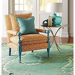 Company C to-Bay-Go Area Rug Wool 1' x 1' Sample Aqua Multi