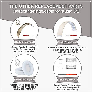 Beats Replacement Parts Headband Screws and Screwdriver Repair Kit Compatible with Studio 2.0 Wired/Wireless B0501/B0500 Studio 3 A1796 Over Ear Headphones (Silver)