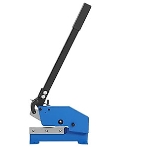 VEVOR Hand Plate Shear 8", Manual Metal Cutter Cutting Thickness1/4 Inch Thick Max, Metal Steel Frame Snip Machine Benchtop 7/16 Inch Rod, for Shear Carbon Steel Plates and Bars , Blue