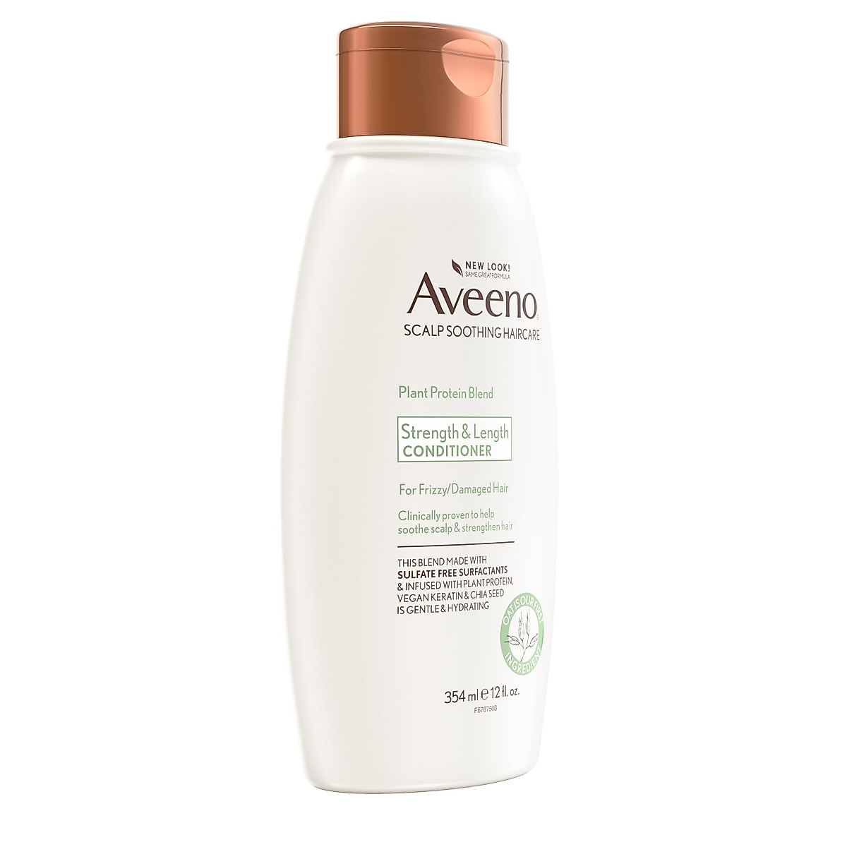Aveeno Plant Protein Blend Conditioner, for Strong Healthy-Looking Hair, 12 fl oz