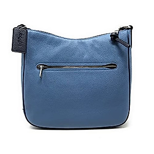 COACH Women's Ellie File Bag (Pebbled Leather - Indigo Multi)