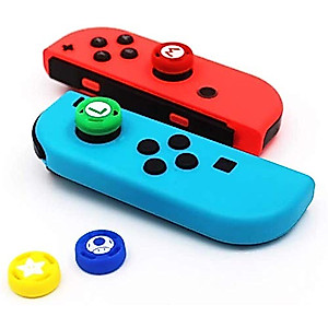 4Pcs Silicone Joystick Thumb Stick Grip Cover for Nintendo Switch Joy-Con Controller/Switch OLED/Switch Lite Limited Edition