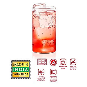 Borosil Set of 6 Vision Large Glass, 350 ml