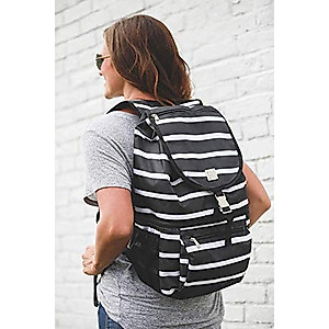 One Girl Savvy Outdoors Cooler Backpack | Durable, Lightweight, Stylish Design, High-Density Insulation Material & Leak-Proof | Perfect for Events, Picnics, Beach Activities, Hiking & More, Stripes