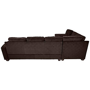 Homelegance Emilio 2-Piece Reversible Sectional Sofa - Chocolate